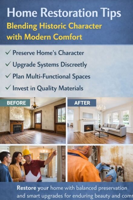 Home Restoration Tips: Blending Historic Character with Modern Comfort